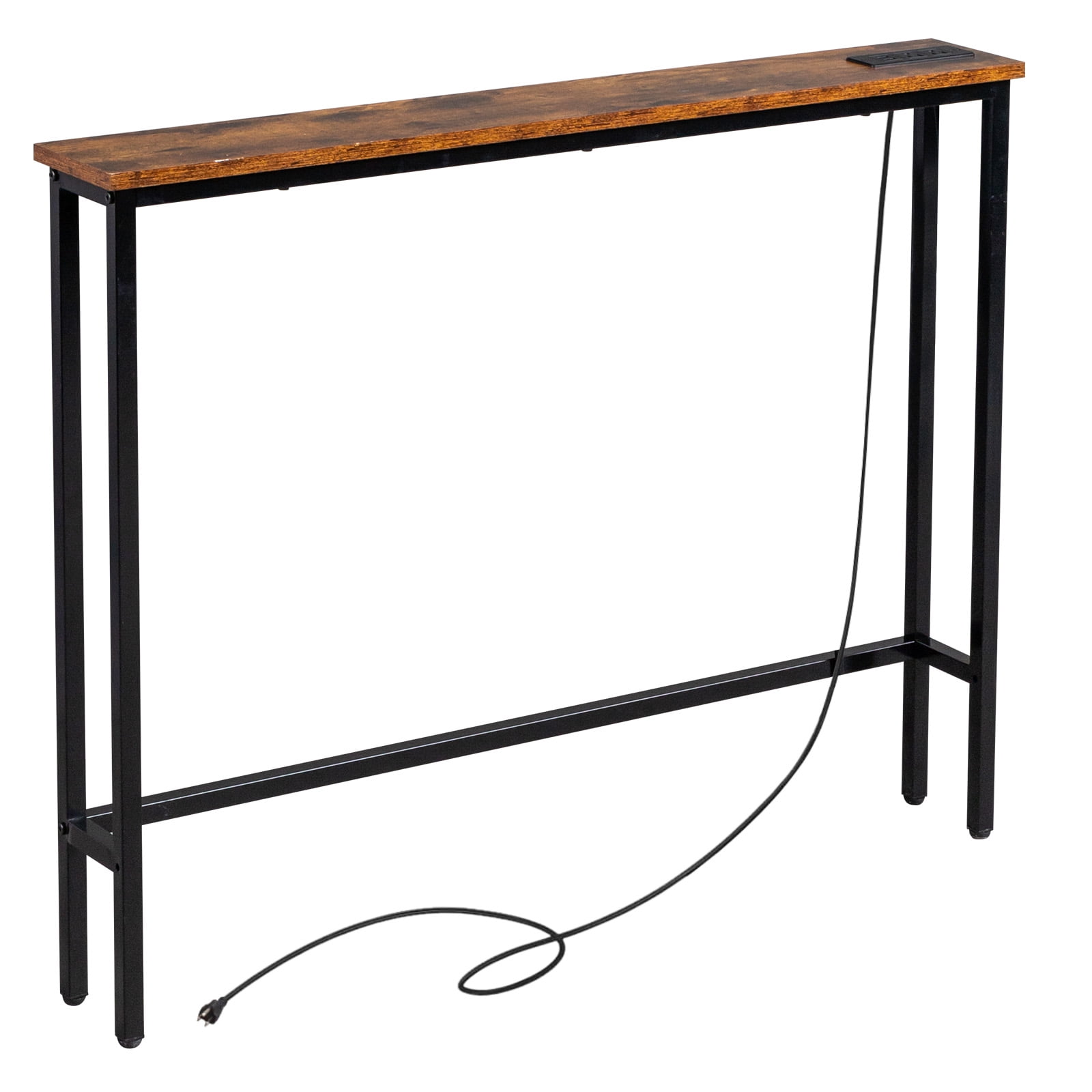 XgoodX Bar Table Narrow Long Kitchen Dining Table Sturdy Metal Frame ...