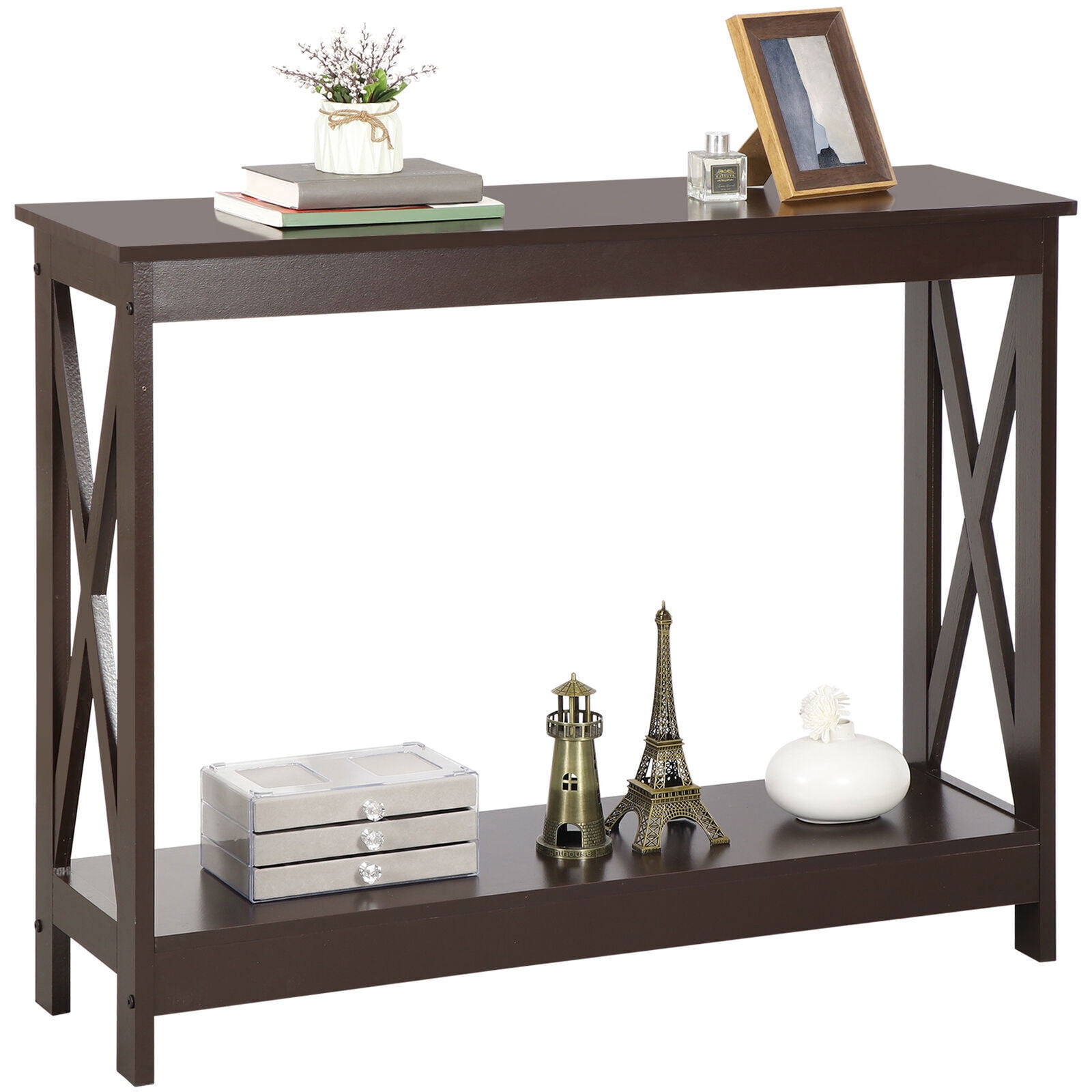 XgoodX Multi-Color Console Table For Entryway Storage Shelf Entry ...