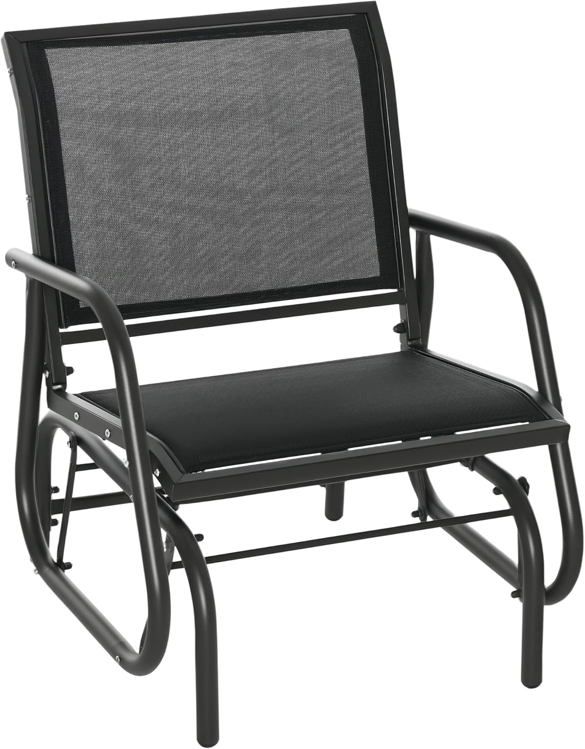 XgoodX Porch Glider, Metal Frame Swing Glider Chair with Breathable ...