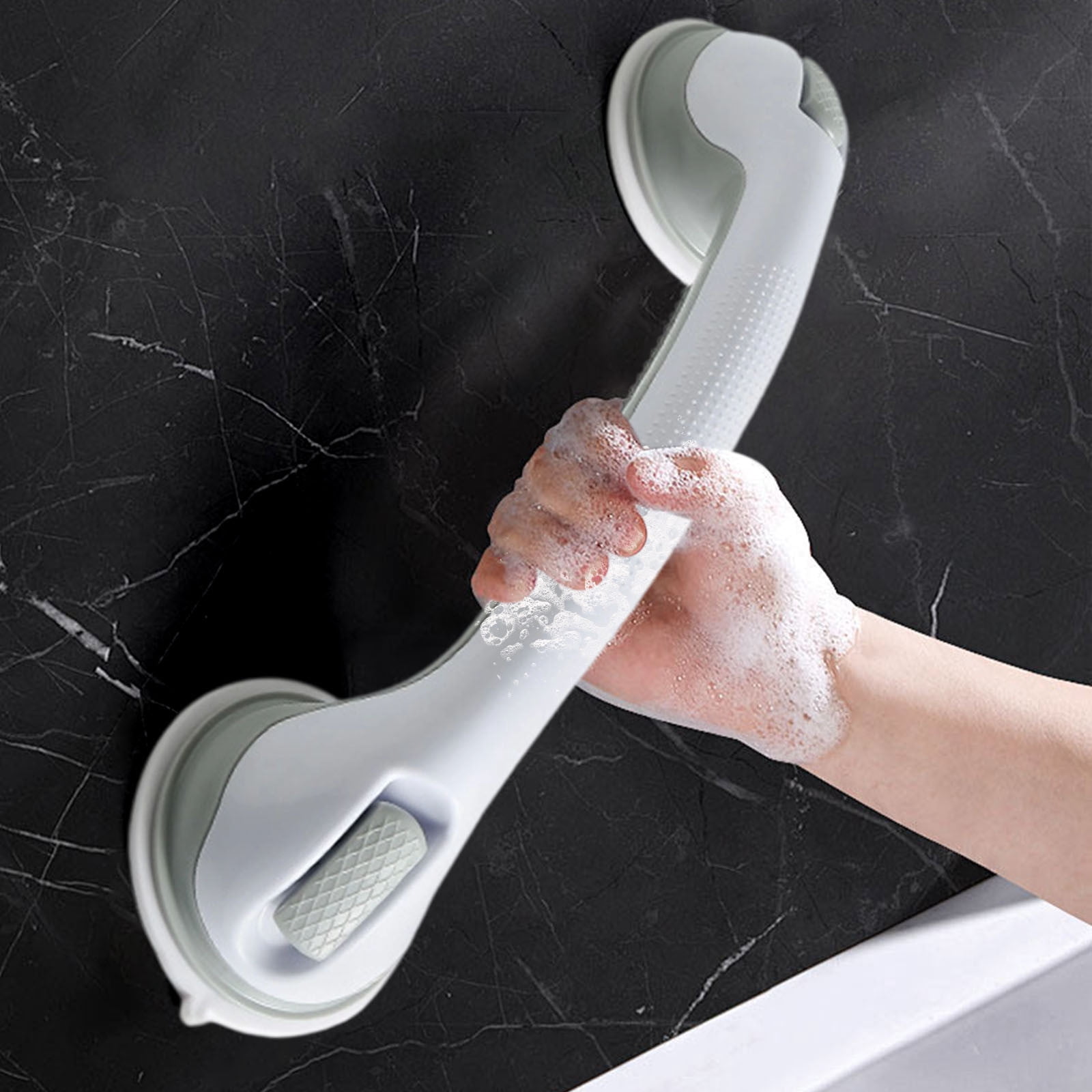 Xhegex Shower Grab Bars for Seniors, Heavy Duty Suction Cup Bathroom ...