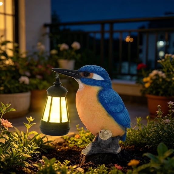 Xhegex Whimsical Solar LED Garden Statue - Charming Outdoor Decor with ...