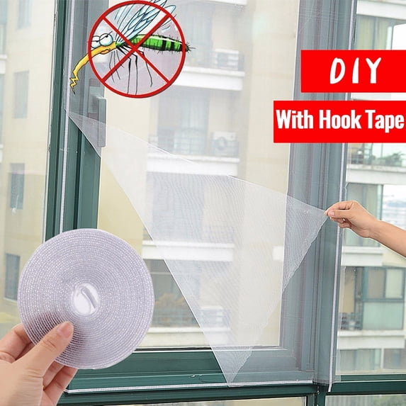 Xheghe DIY Adhesive Anti-Mosquito Insect Curtain Mesh for Home Windows ...