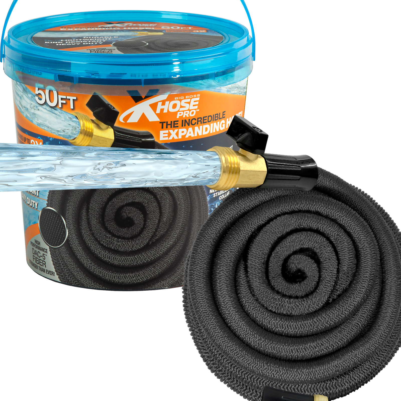 Xhose Pro Expandable Garden Hose -Heavy Duty & Flexible Lightweight ...