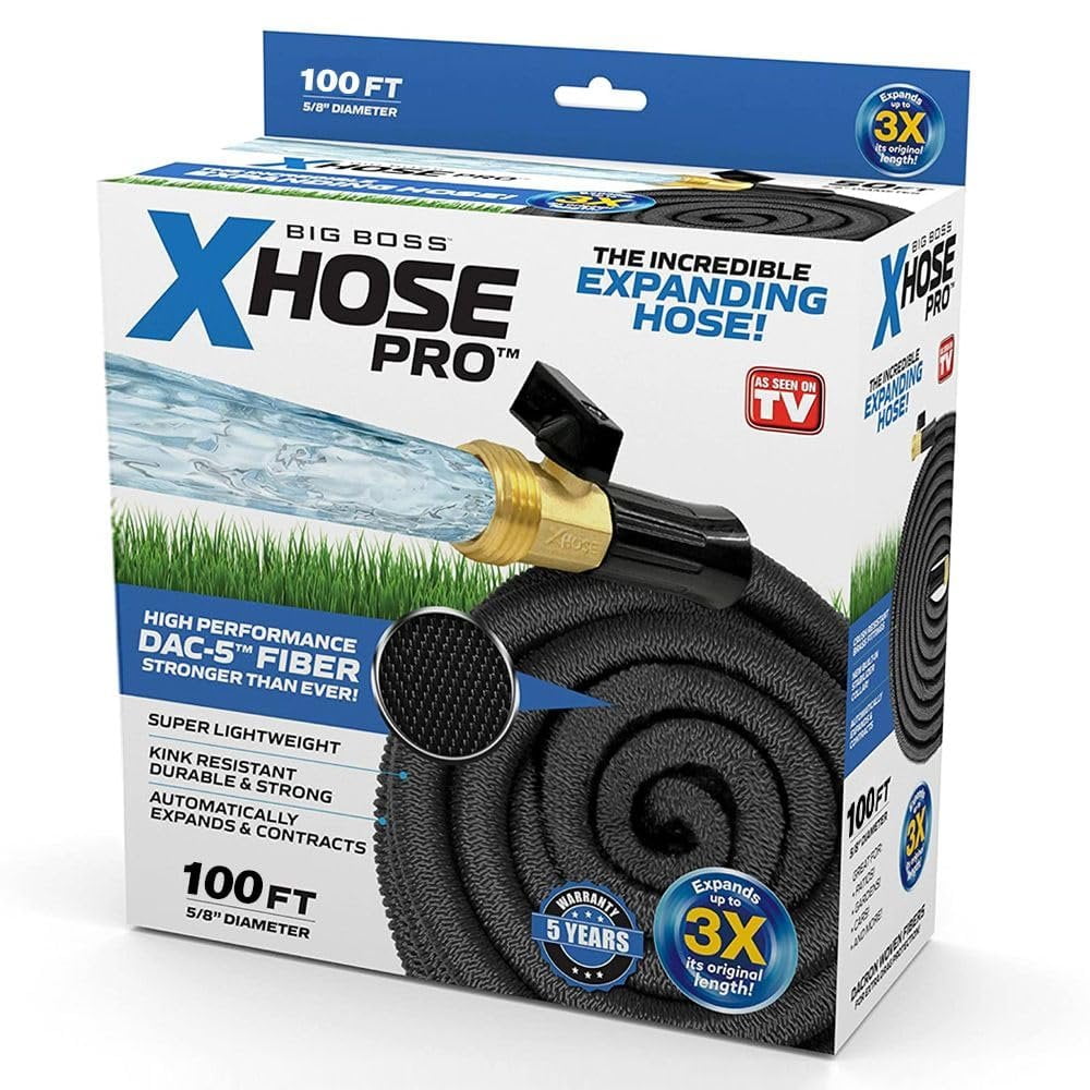 Xhose Pro Garden Hose, 75 Foot Expandable Garden Hoses, Tough ...
