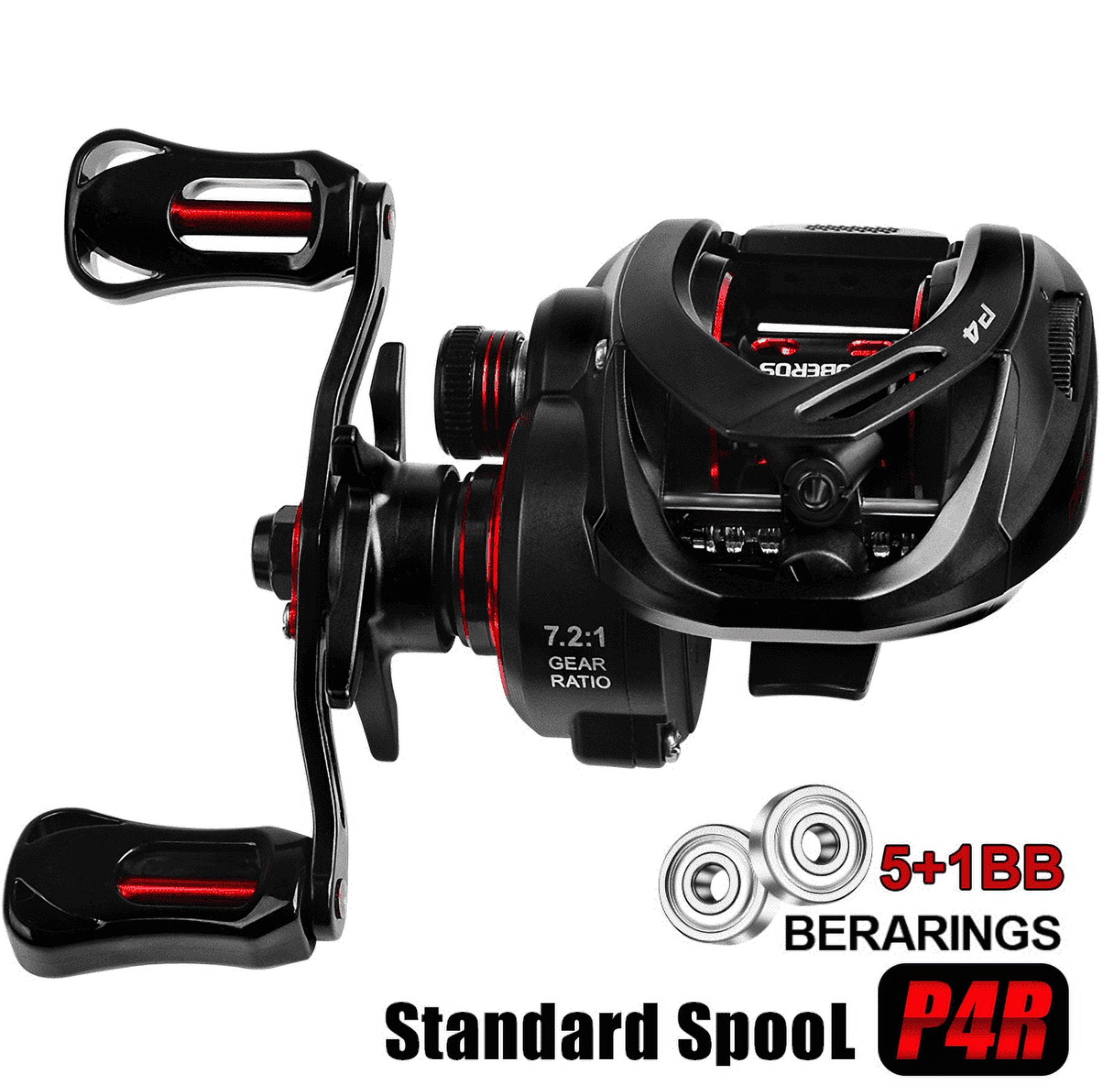 Xhy Baitcasting Fishing Reel Ultralight Baitcaster Reels, 17.6LB Carbon ...