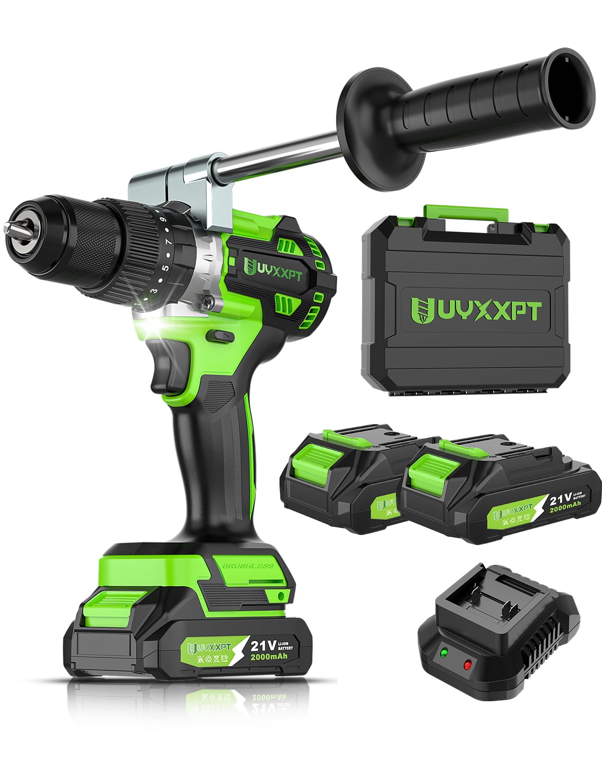 Xhy Electric Impact Driver Set Cordless Brushless Drill 21V Power ...