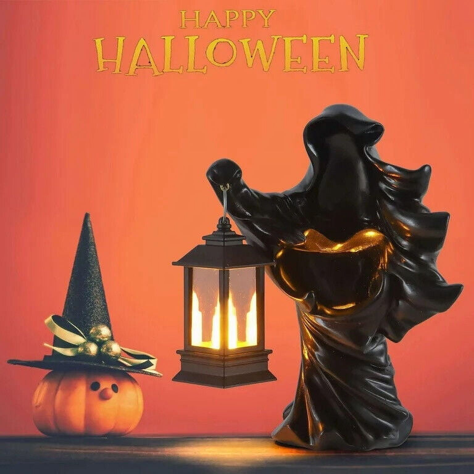 Xhy Halloween Decorations Ghost Sculpture Scary Hell Messenger witch ...