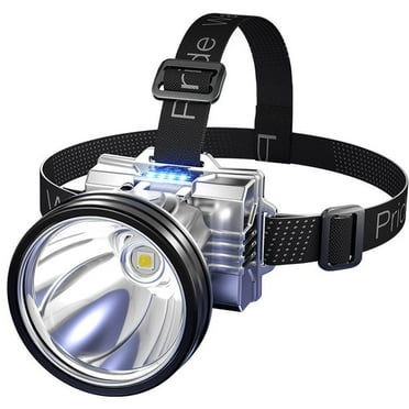 Xhy Super Bright HeadLamp LED Rechargeable Headlight Zoomable High ...