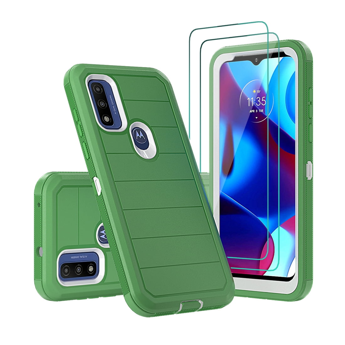 Xhy Moto G Power 2022 Case with Screen Protector Military Grade Full ...