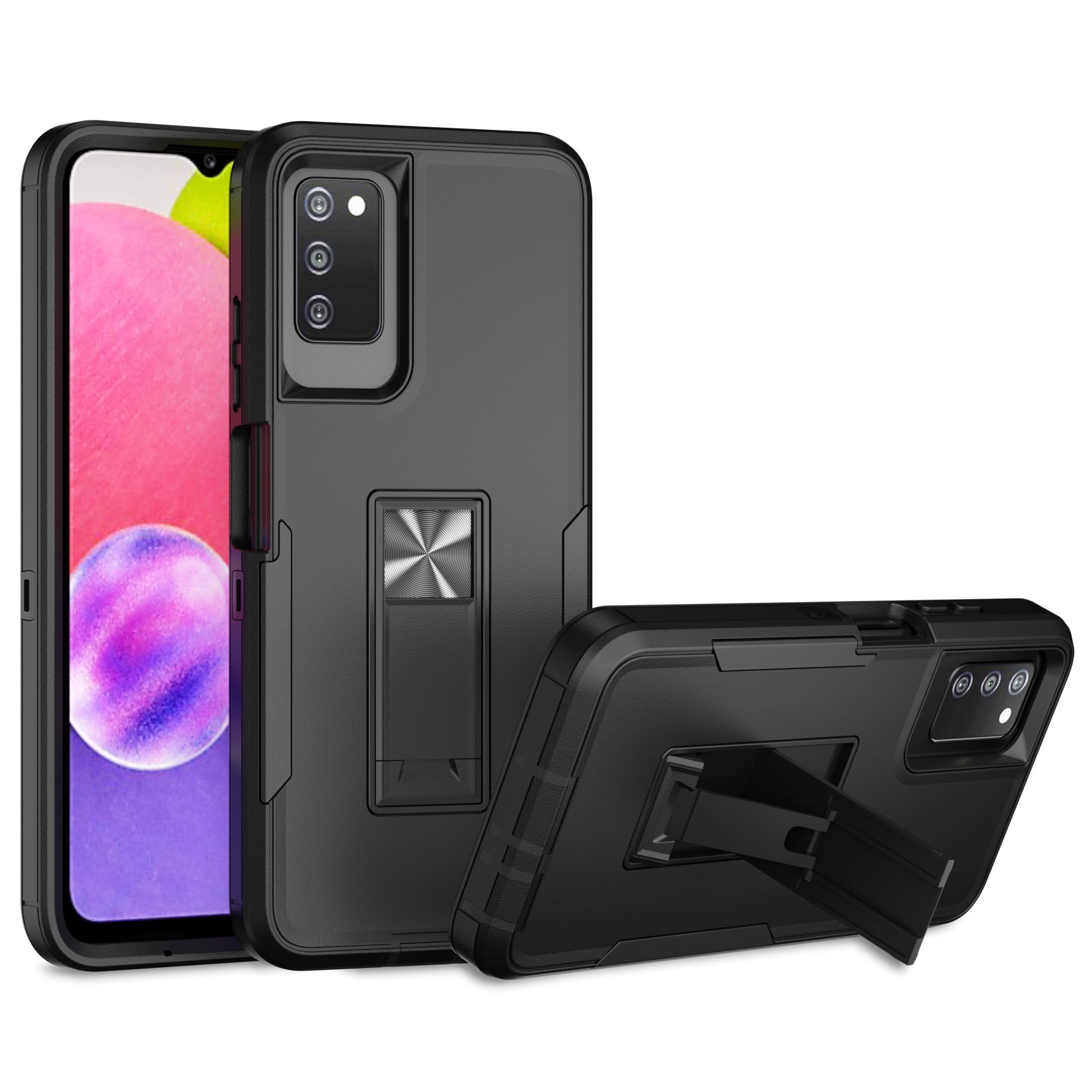 Xhy Samsung Galaxy A02S Case with Stand, Military Grade Case with ...