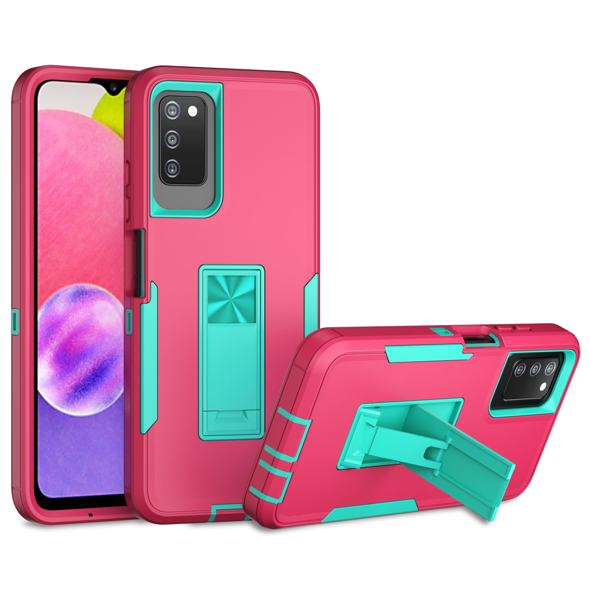 Xhy Samsung Galaxy A03S Case with Stand, Military Grade Case with ...