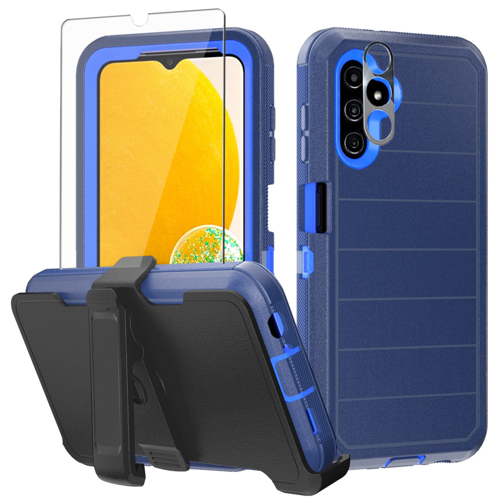 Xhy Samsung Galaxy A13 5G Case with Belt Clip Holster Screen and Lens ...