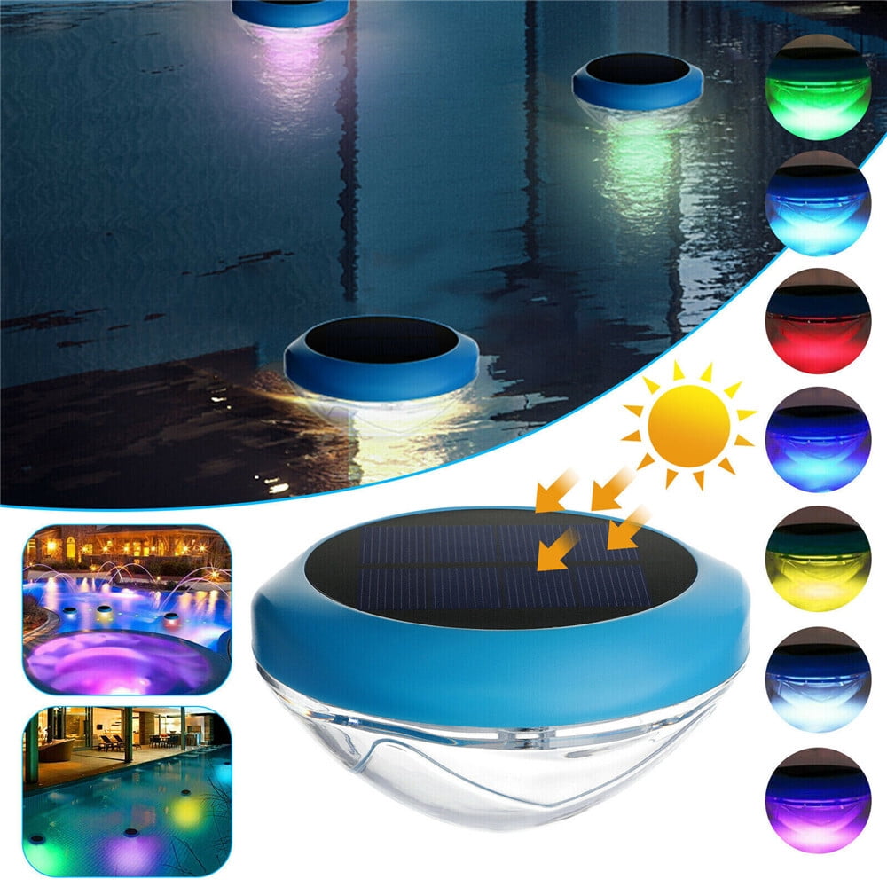 Xhy Solar Floating Pool Lights RGB Colorful LED Swimming Pond ...