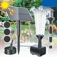 Xhy Solar Water Fountain Pump Submersible Floating Bird Bath Pond for Garden, Ponds, Pool, Fish ...