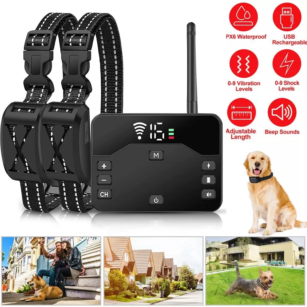Xhy Wireless Electric Dog Fence Outdoor Containment System Training ...