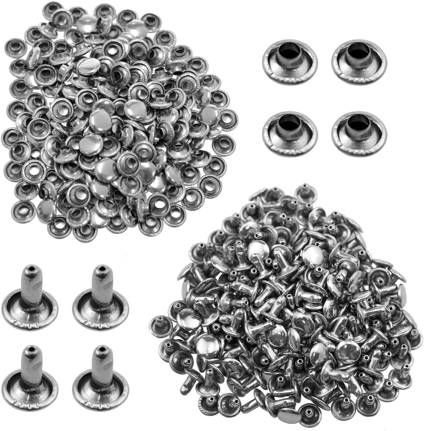 Xhziy 8 * 8 Rivets Double Cap Rivets Chicago Screws Tubular Metal Stud ...