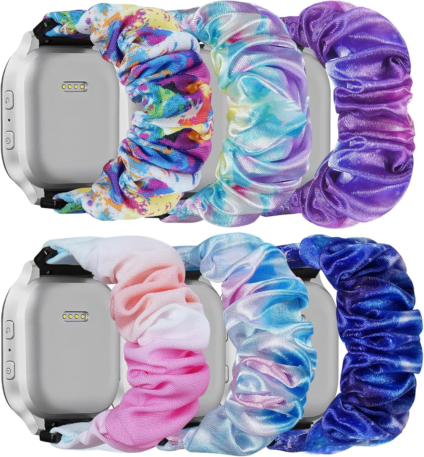 XiHAMA 6 Pack Scrunchie Band Compatible with Cosmo JrTrack 4/3/2 SE/2 ...