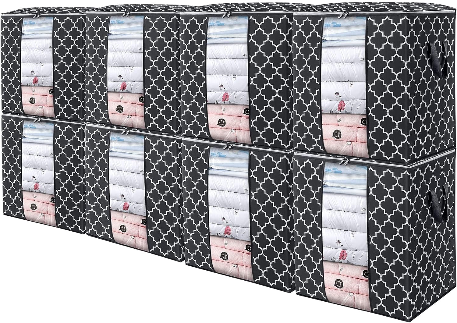 XiHAMA Storage Bags [3 Pack/100L] Large Blanket Clothes Organization ...
