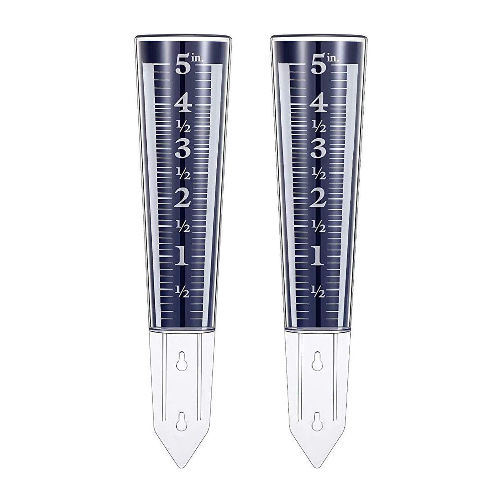 XiHe 2PCS 5-Inch Capacity Rain Gauge Easy to Read Rain Gauge ...