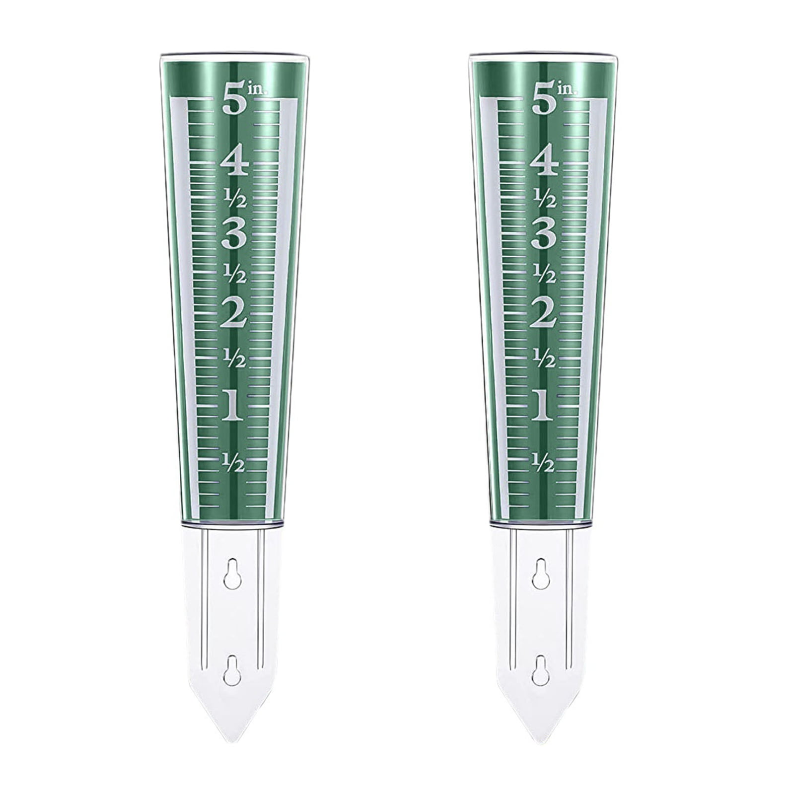 XiHe 2PCS 5-Inch Capacity Rain Gauge Easy to Read Rain Gauge ...