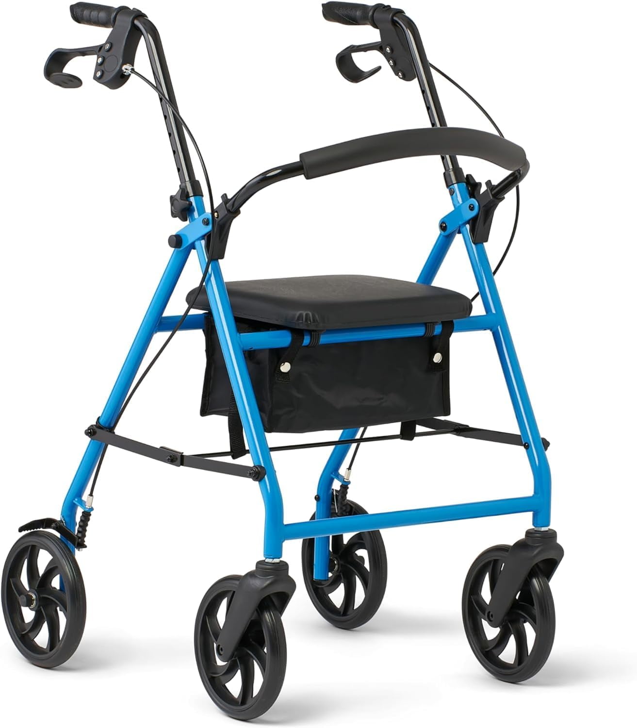 XiHuaZhaoChen 4-Wheel Rollator Walker for Seniors Light Blue Rolling ...