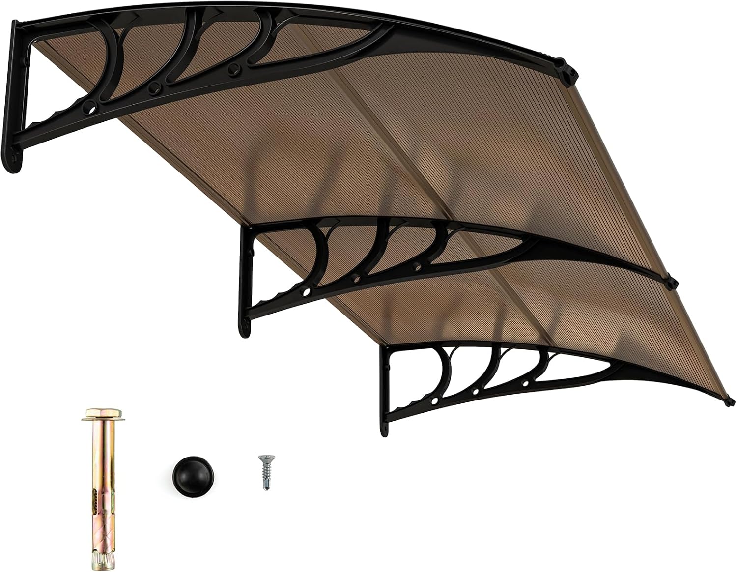 XiHuaZhaoChen 40" x 80" Window Awning, Modern Polycarbonate Overhead ...