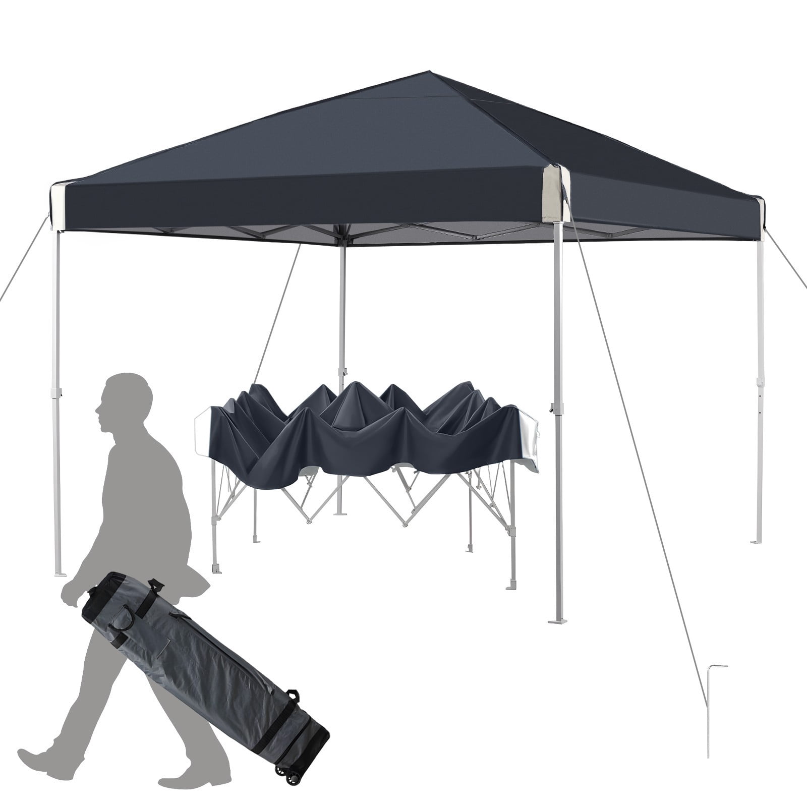 XiHuaZhaoChen Pop Up Canopy ,Portable Sun Instant Shelter, Waterproof ...