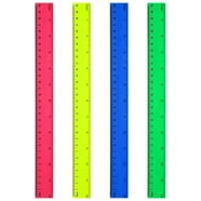 "Westcott Colored Finger Grip Ruler, 12"", Metric & Imperial, Plastic ...