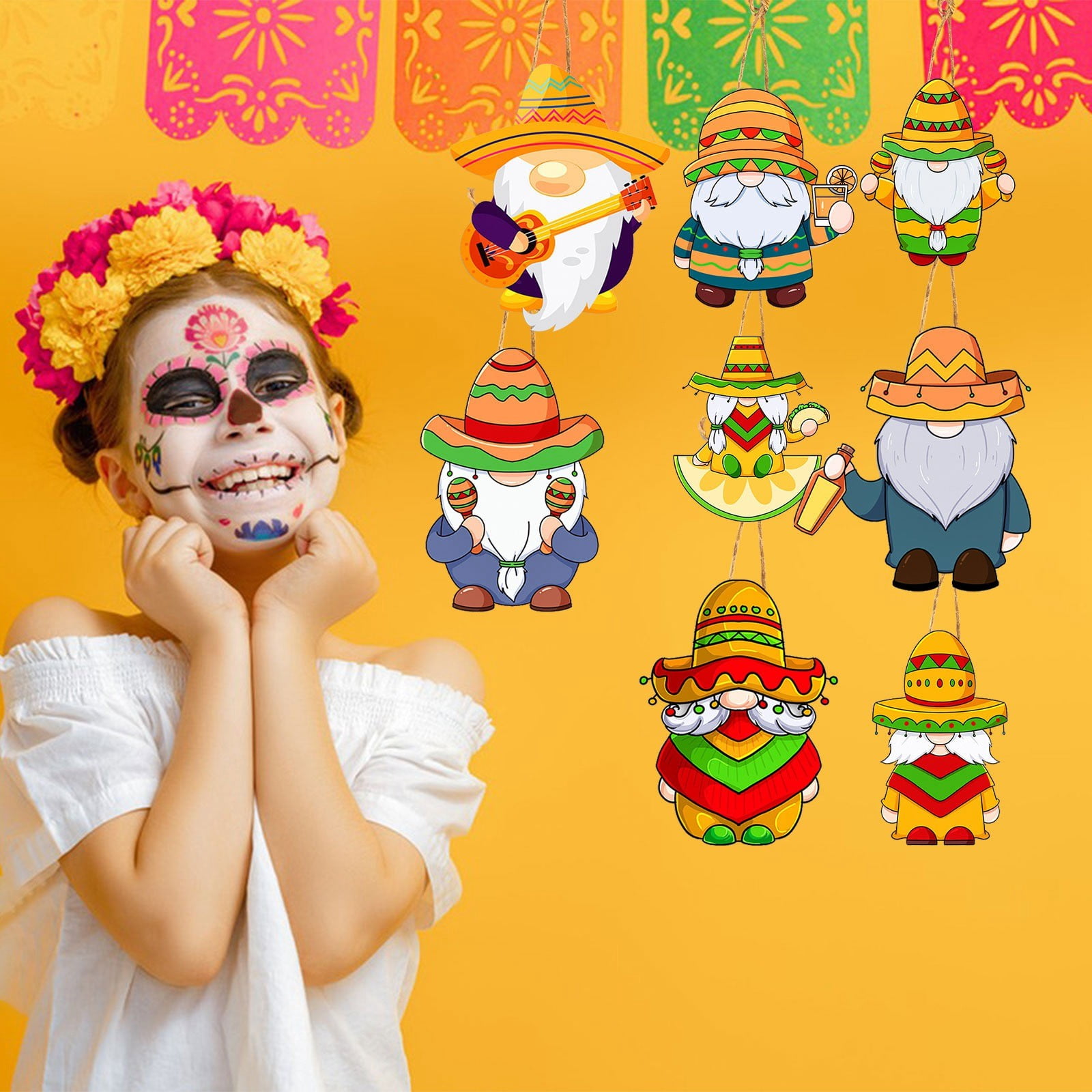 Xilanhua Hangs Mexico Theme Hanger Mexico Carnival May 5th Party 8pcs