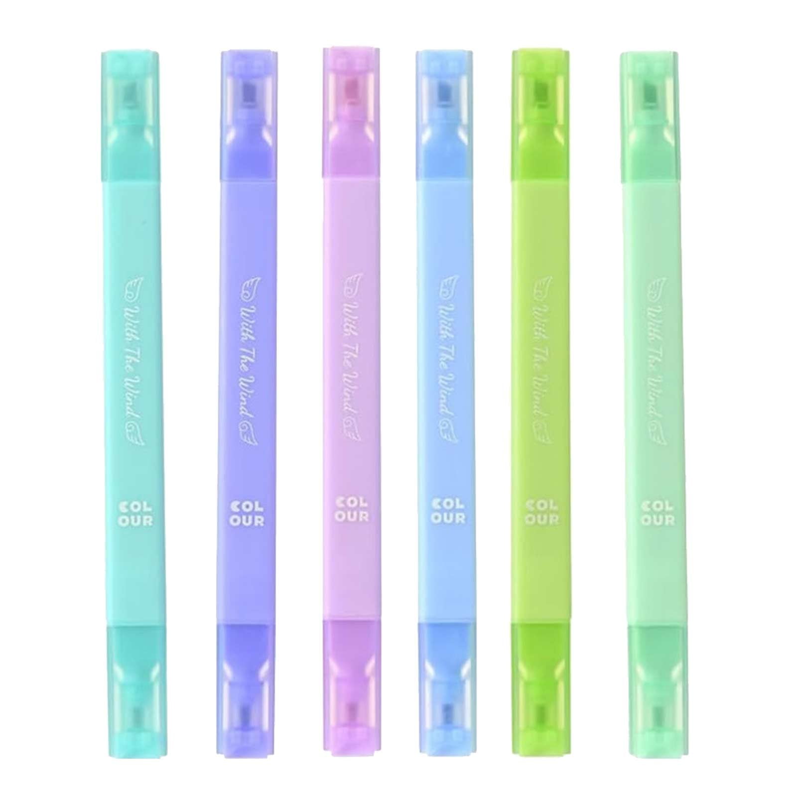XiLanHUA Pen Colored Pencils 6 Pack Highlighters And Pens ， Aesthetic ...