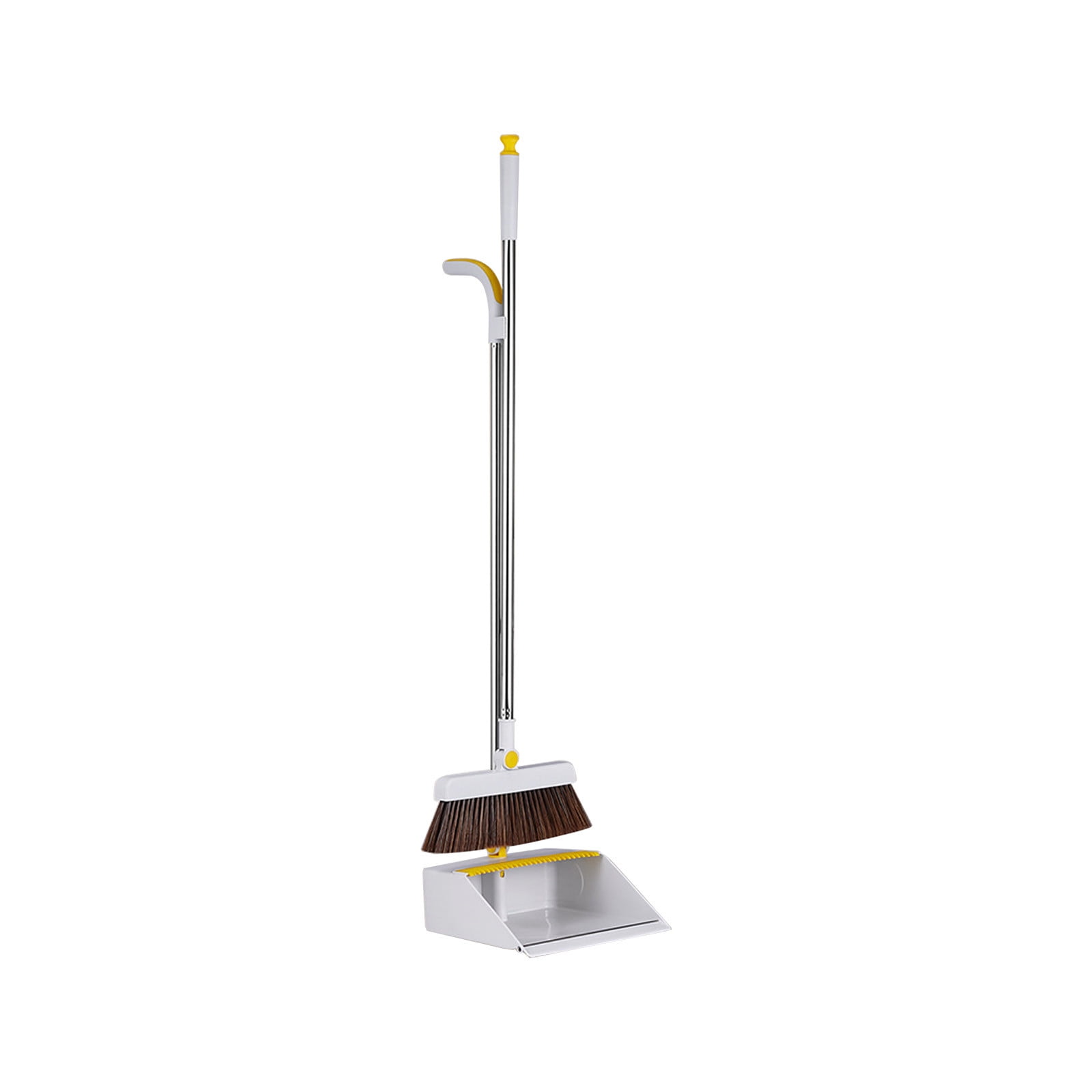 XiYin Broom and Dustpan Set for Home with Lid Indoor Upright Dustpan ...