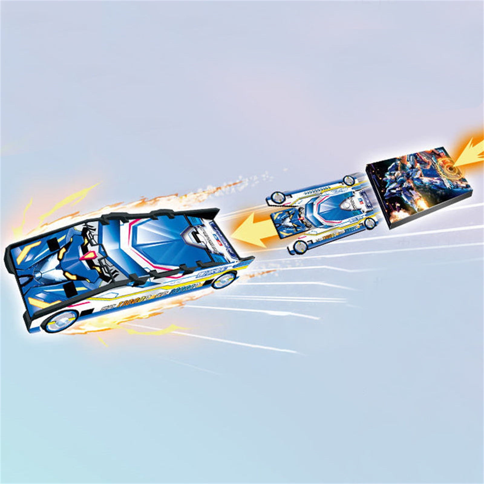 XiYin Card Transform Car In One Second- Card Racing Toy - Walmart.com