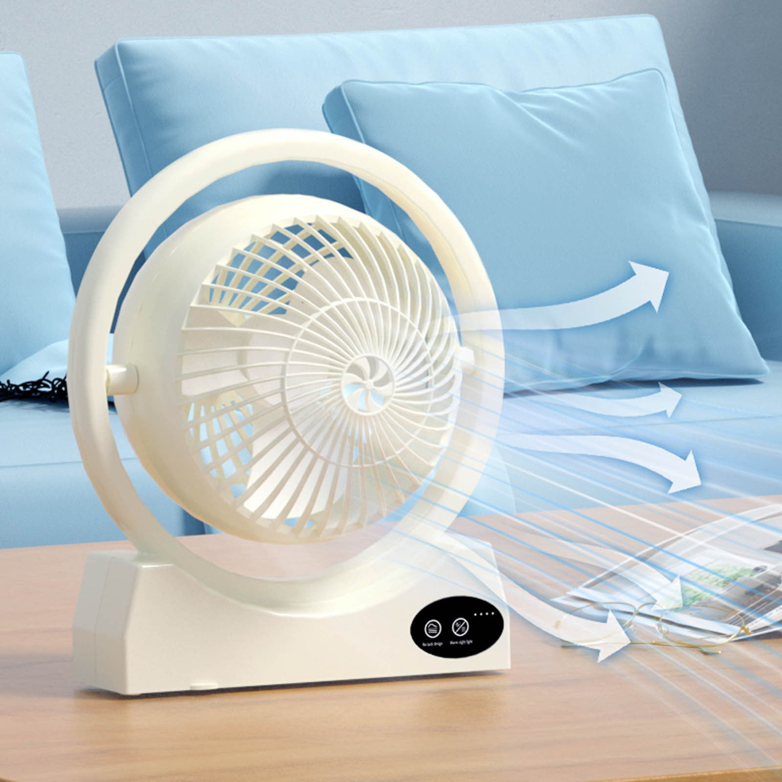 XiYin Circulation Fan USB Charging Night Light Fan Office Desktop ...