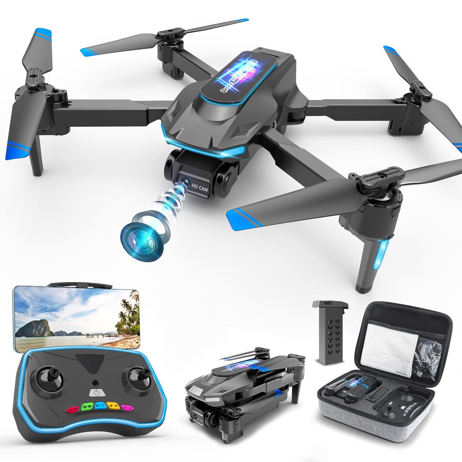 XiYin Drone,Drone with Camera,1080P Aerial Photography Drone High ...