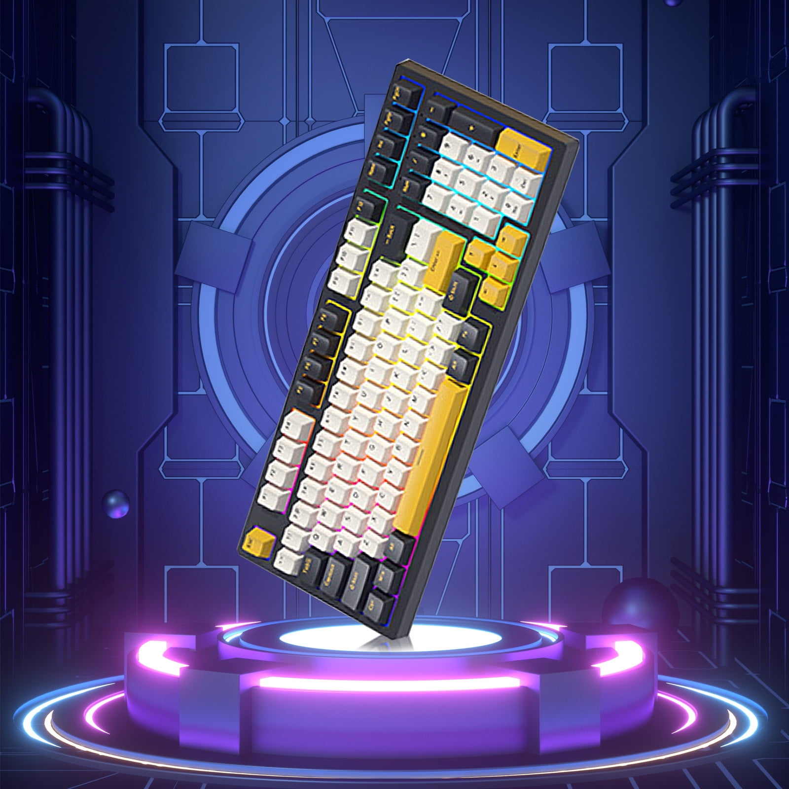 XiYin Green Axle Macro Gaming Keyboard Colourful Rgb Lighting Effects ...