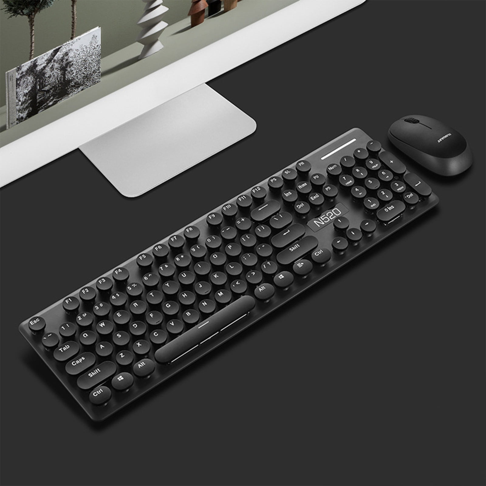 XiYin High Sensitivity Wireless Punk Mechanical Keyboard And Mouse Set ...