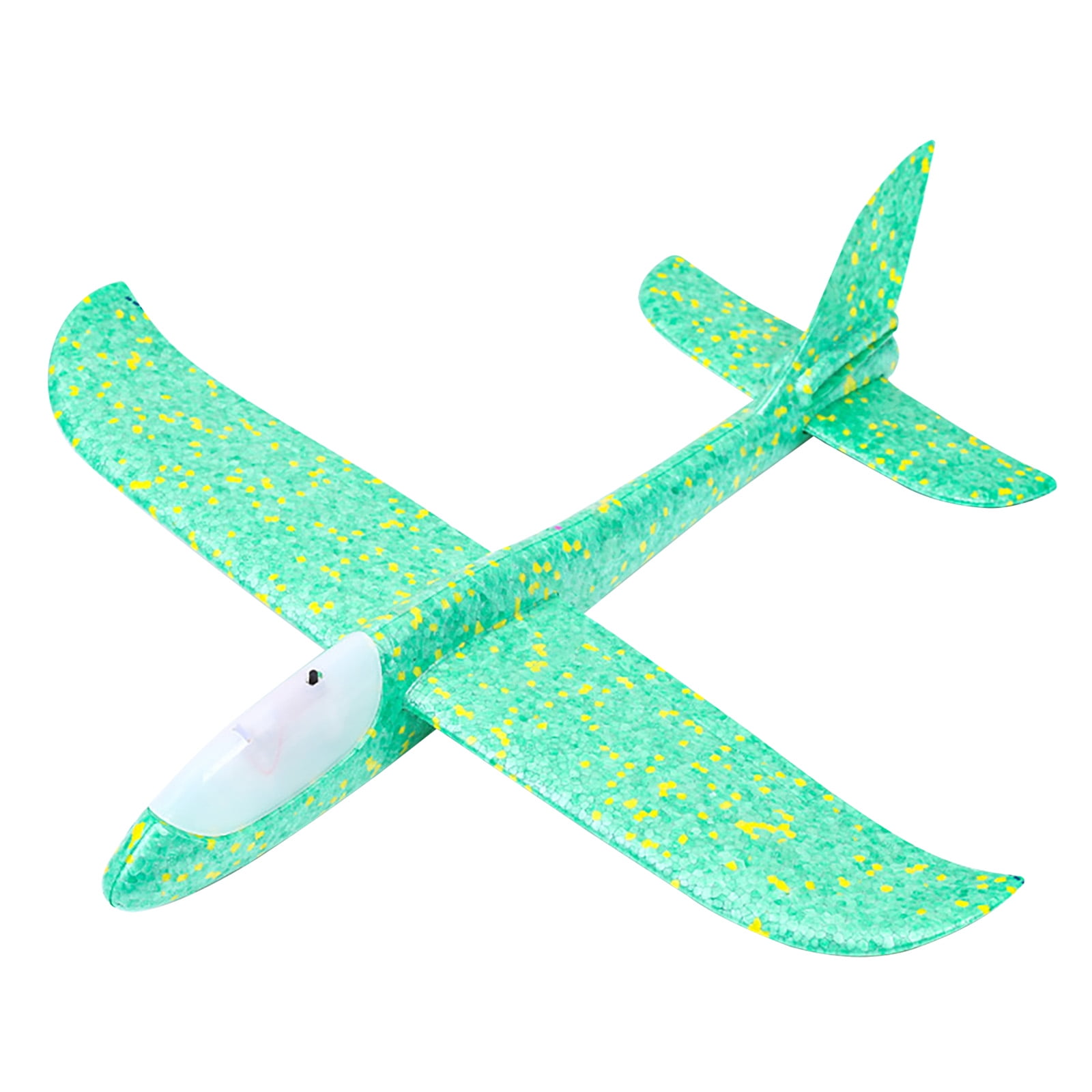 XiYin LED Light Airplane,17.5" Large Throwing Foam Plane,2 Flight Mode ...