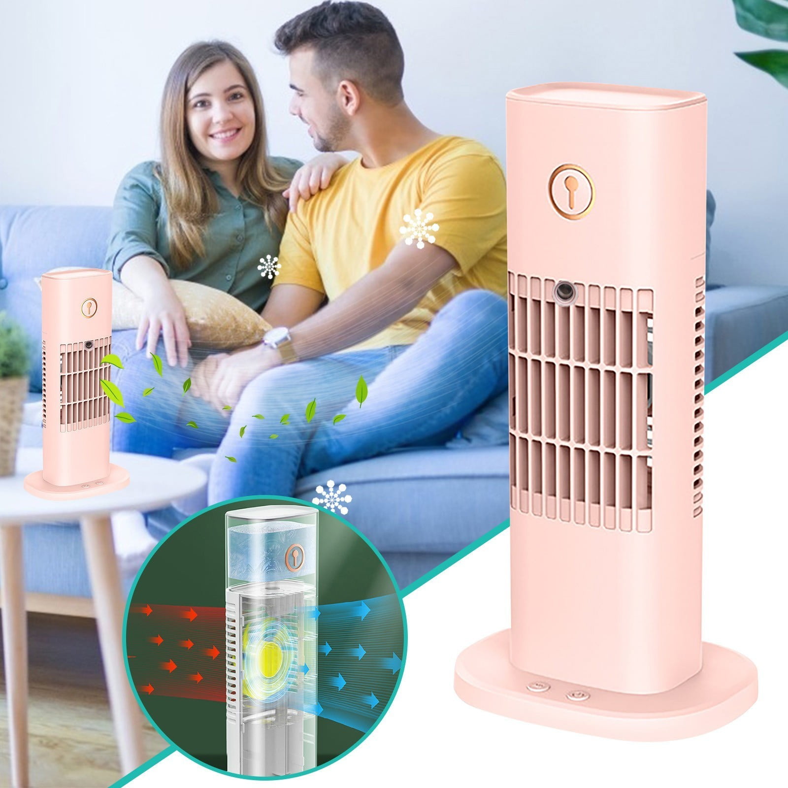 XiYin Mini Conditioning Fan USB Spray Type Water Fan Desktop Cooler ...
