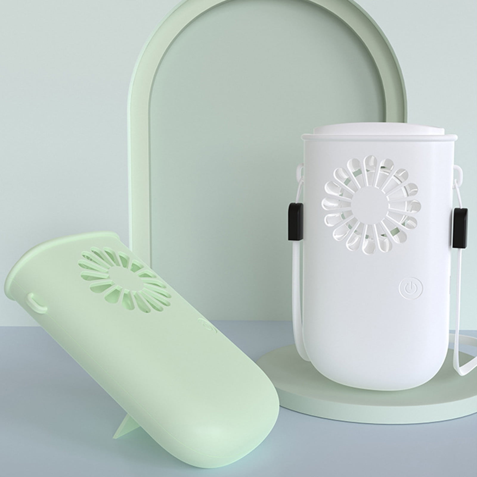 XiYin New Mini Hanging Neck Small Fan Handheld Small Fan Rope Portable ...