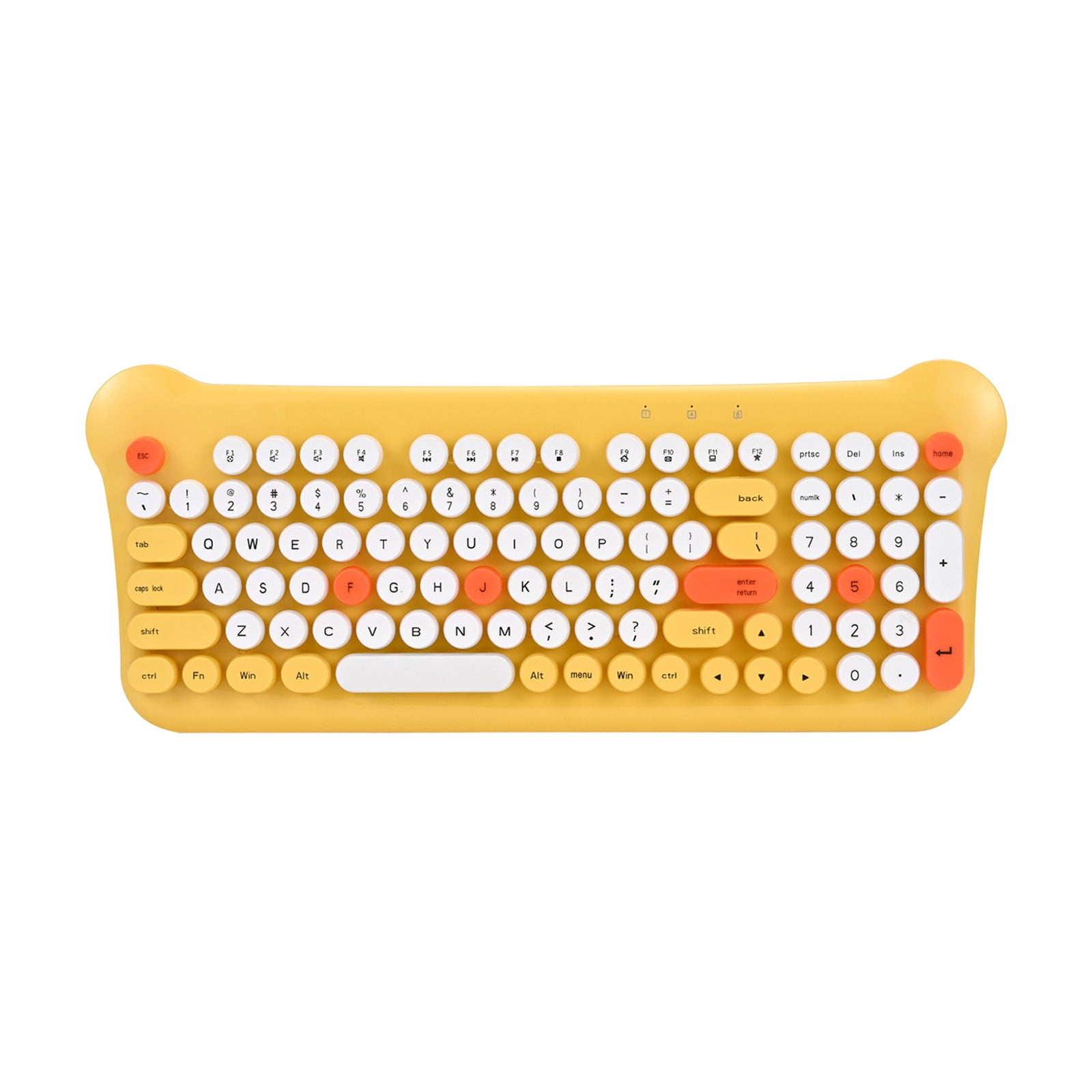 XiYin School opening Colourful Retro Round Cap Wireless Keyboard And ...