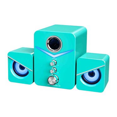 Desktop Computer Small Speaker Cute Cartoon Home with Plug-in Subwoofer ...