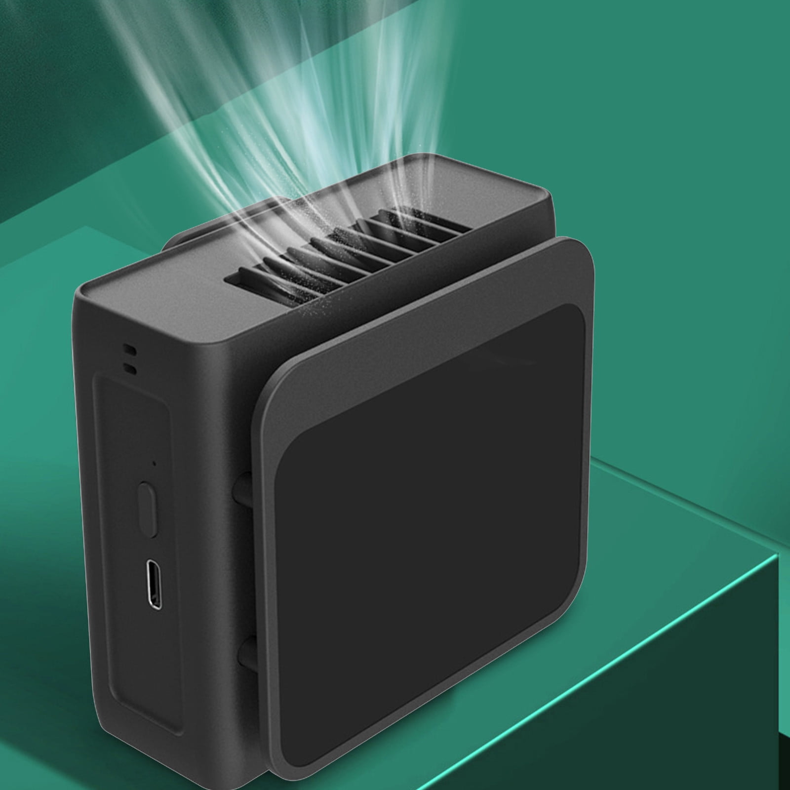 XiYin Waist Clip Fan, Portable Necklace Fan, Rechargeable Battery ...