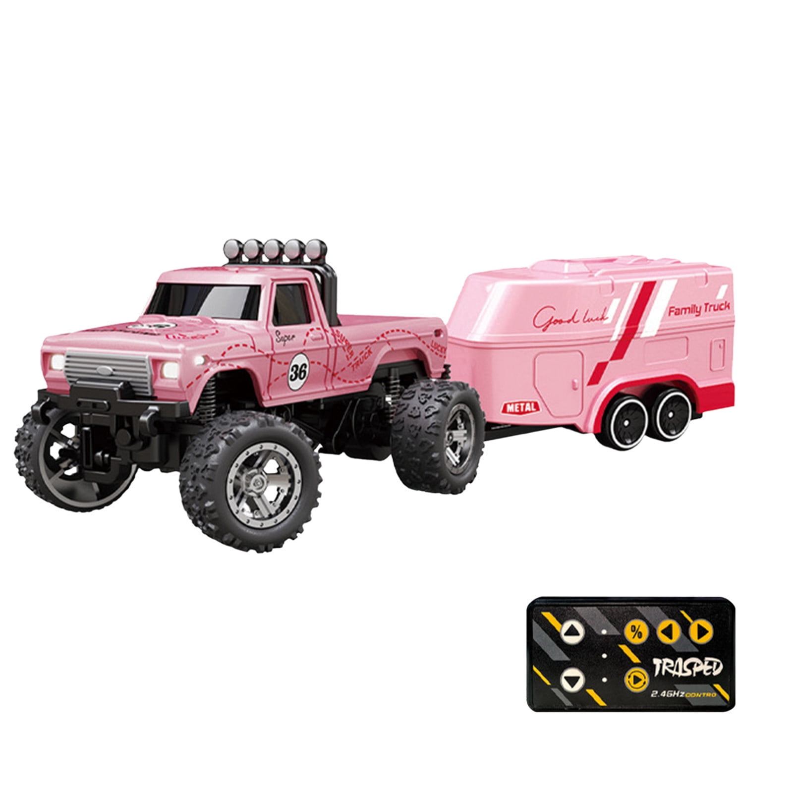 1:64 Scale Alloy 2.4Ghz Rc Semi Truck with Trailer, Remote Control Car ...