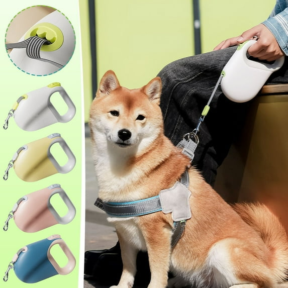 XiYing 5-Meter Automatic Retractable Dog Leash, One-Hand Locking Brake ...