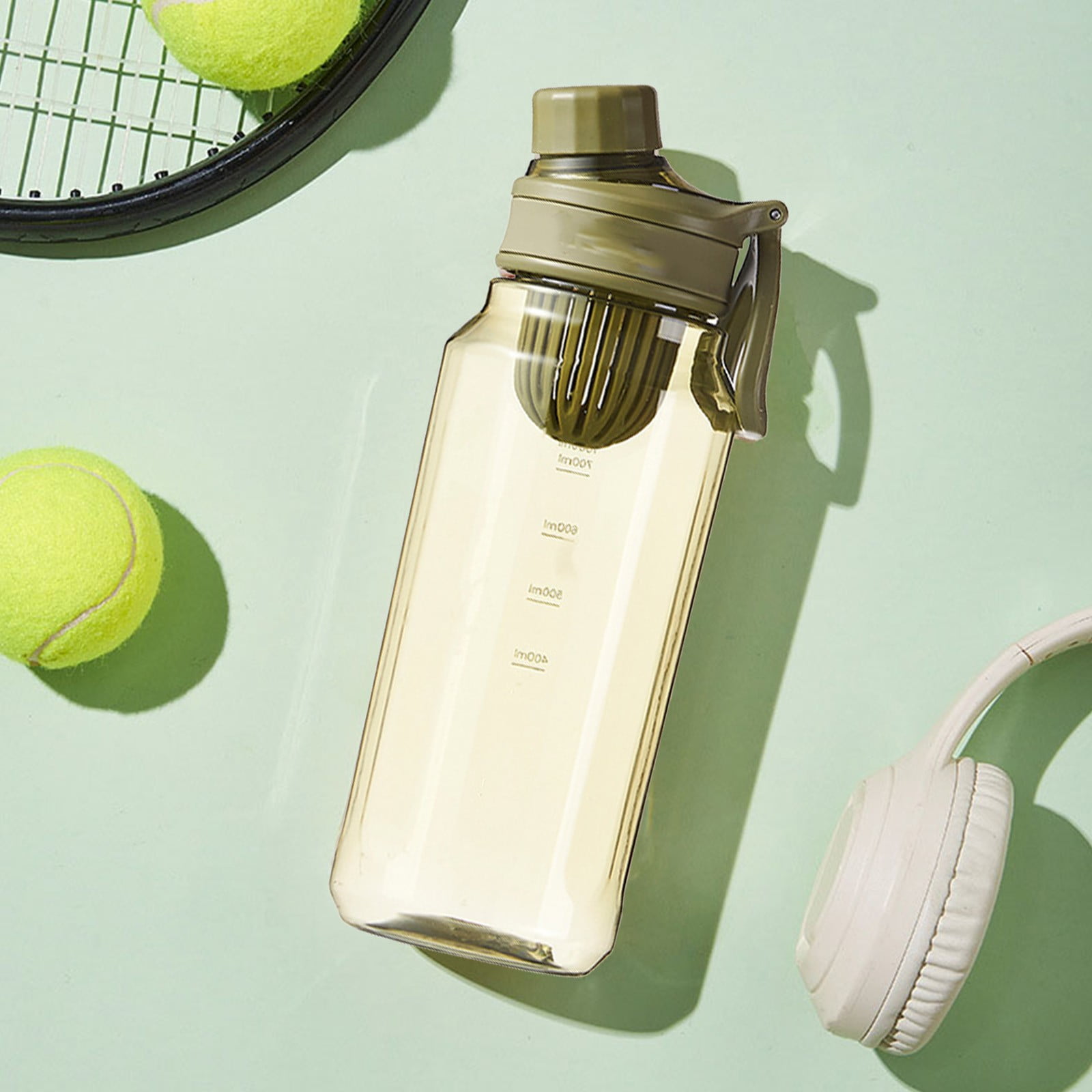 XiYing 750Ml Sports Water Bottle with Tea Compartment - Portable ...