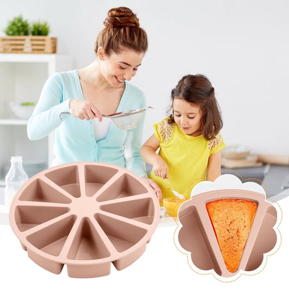 XiYing 9-Minute Cake Mold, Silicone Triangle Cheesecake Pan, Pizza ...