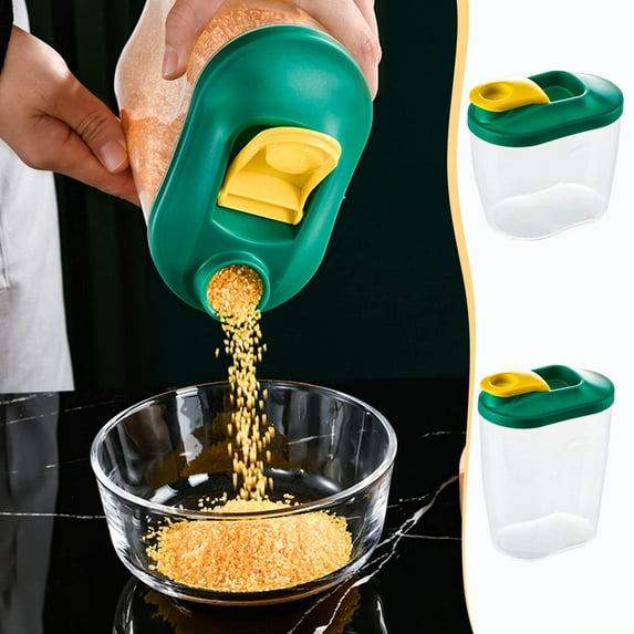 XiYing Airtight Dry Food Storage Container with Snap Lock Lid, Clear ...