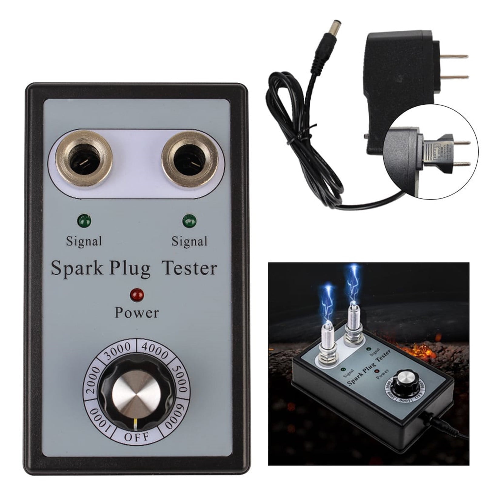 XiYing Dual Hole Automotive Tester - 12V Gasoline Engine Simulator, 0 ...