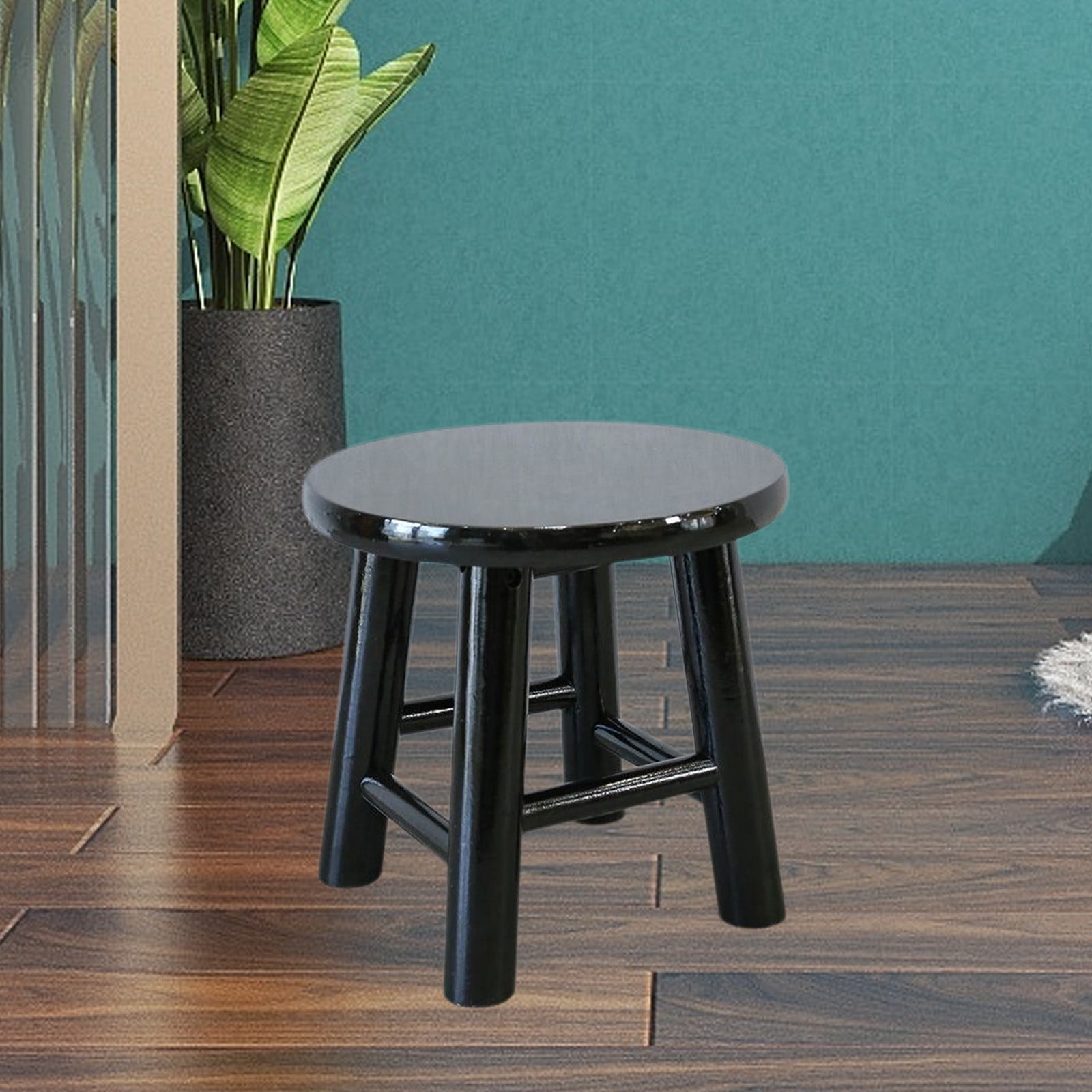 XiYing Dwarf Stool - Solid Wood Small Round Stool, 25X25X25Cm ...