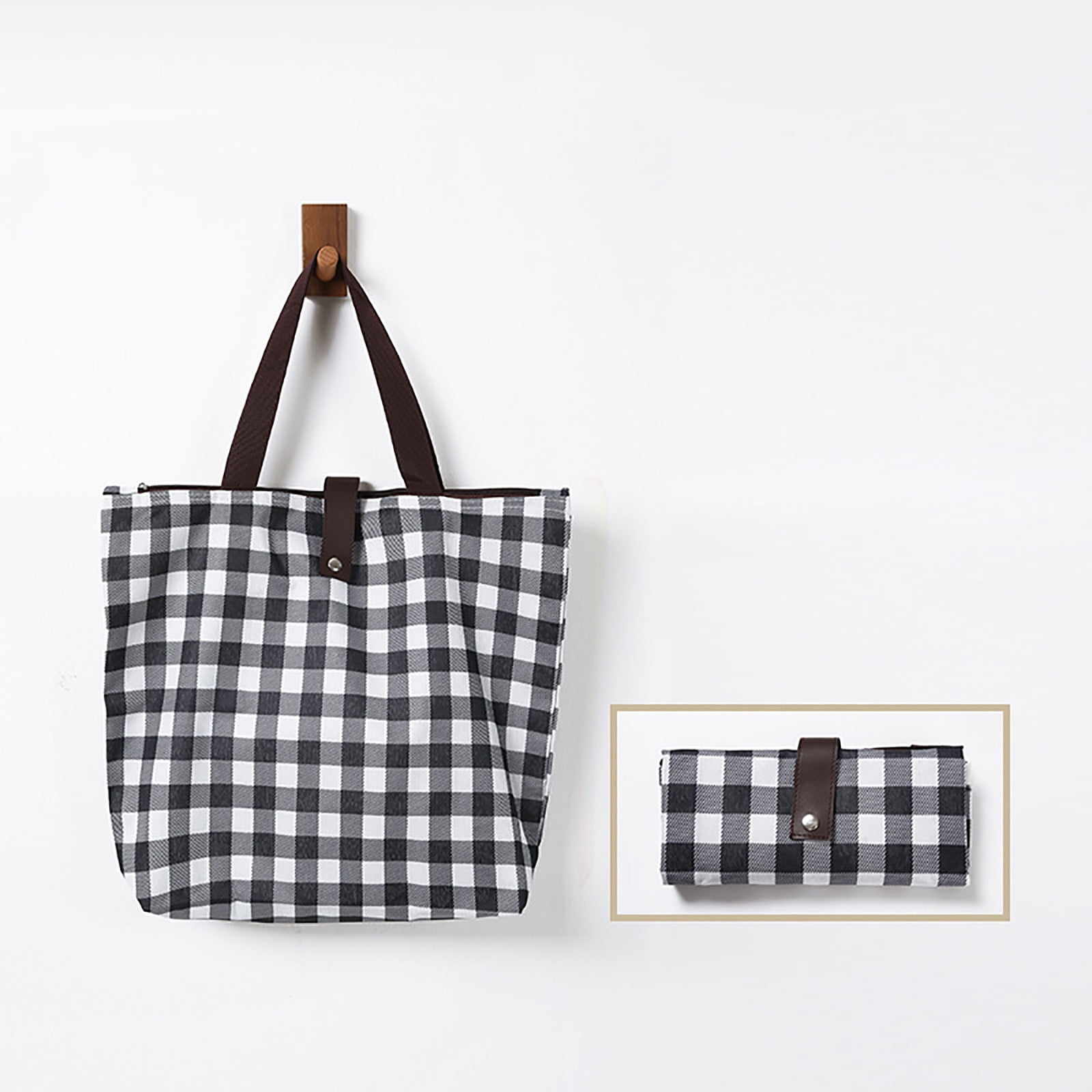 XiYing Foldable 600D Portable Cloth Shopping Bag - 45.5 X 32 X 12Cm ...